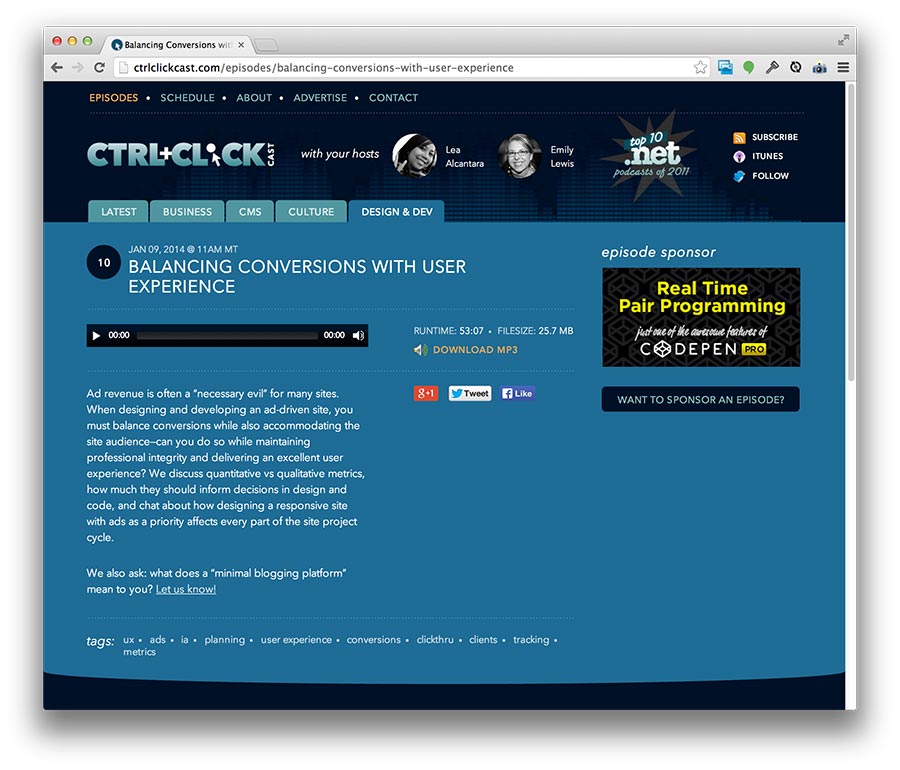 We Sponsored a Couple of Podcasts – CodePen