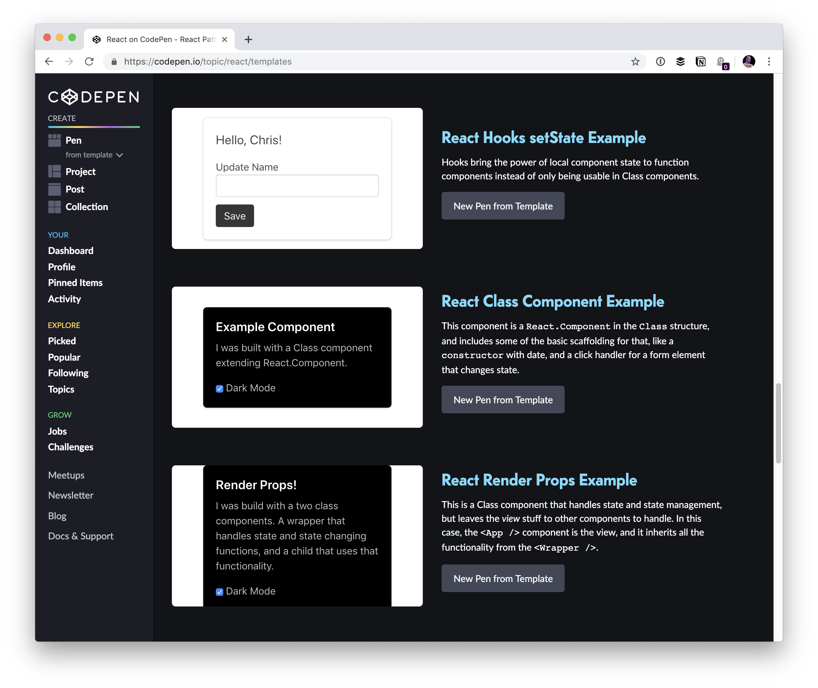 New On Codepen Topics Codepen Blog