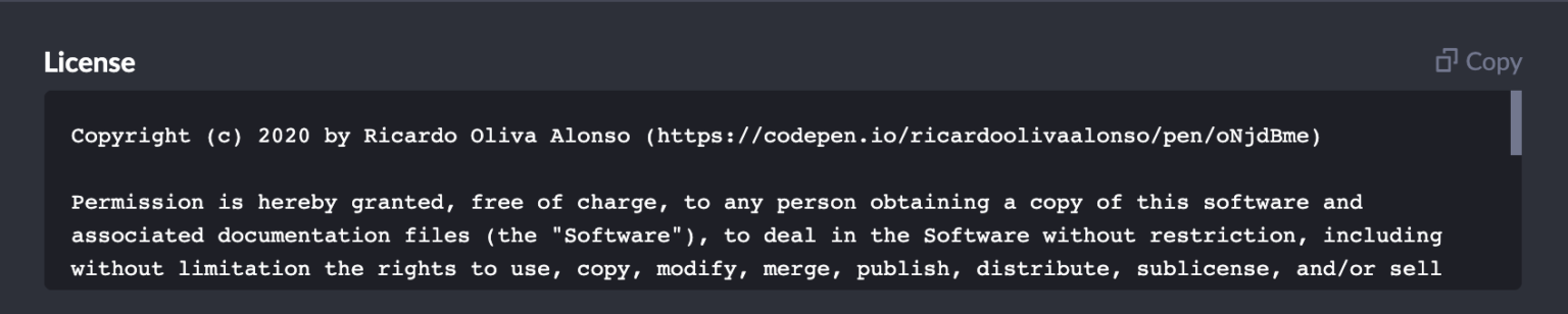 Details View – CodePen
