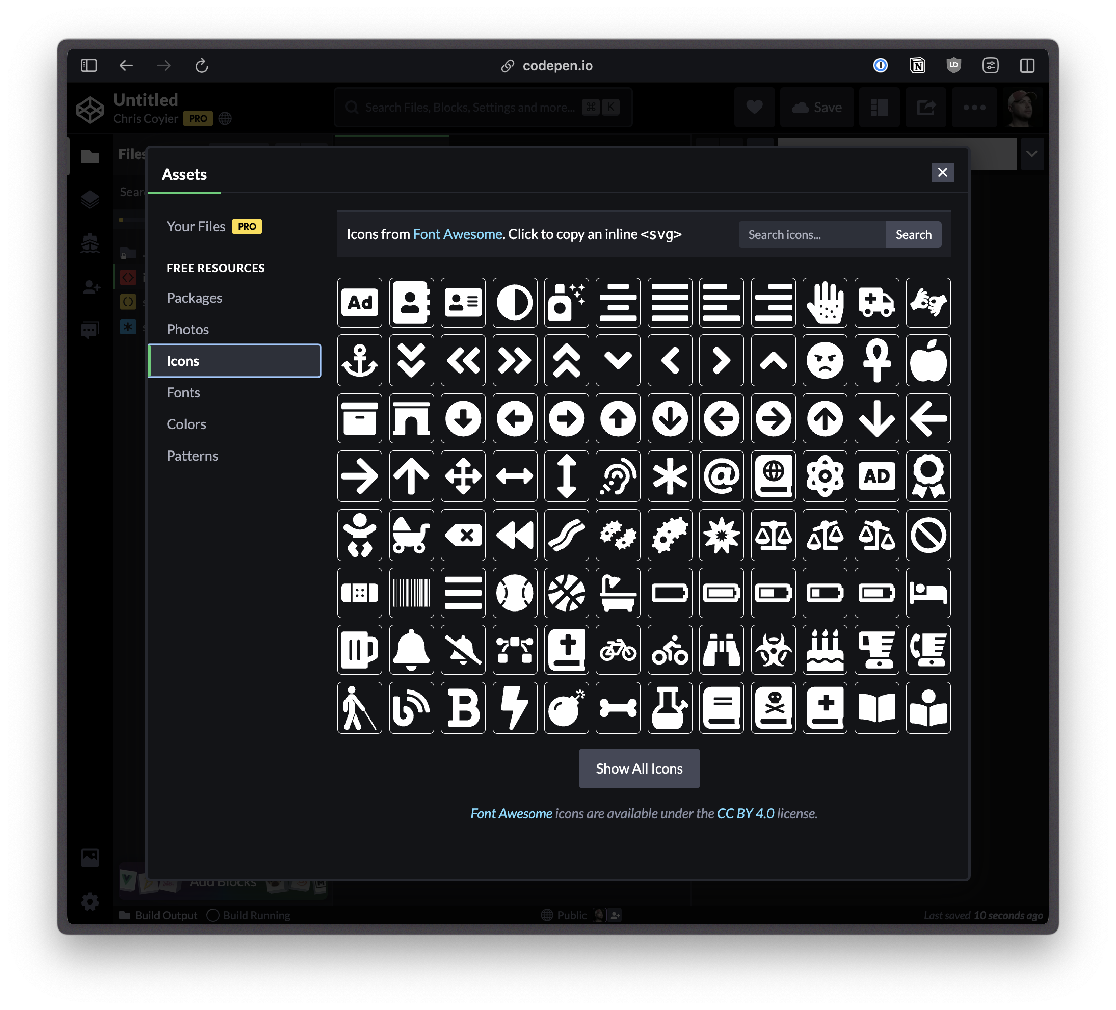 Design Assets – CodePen